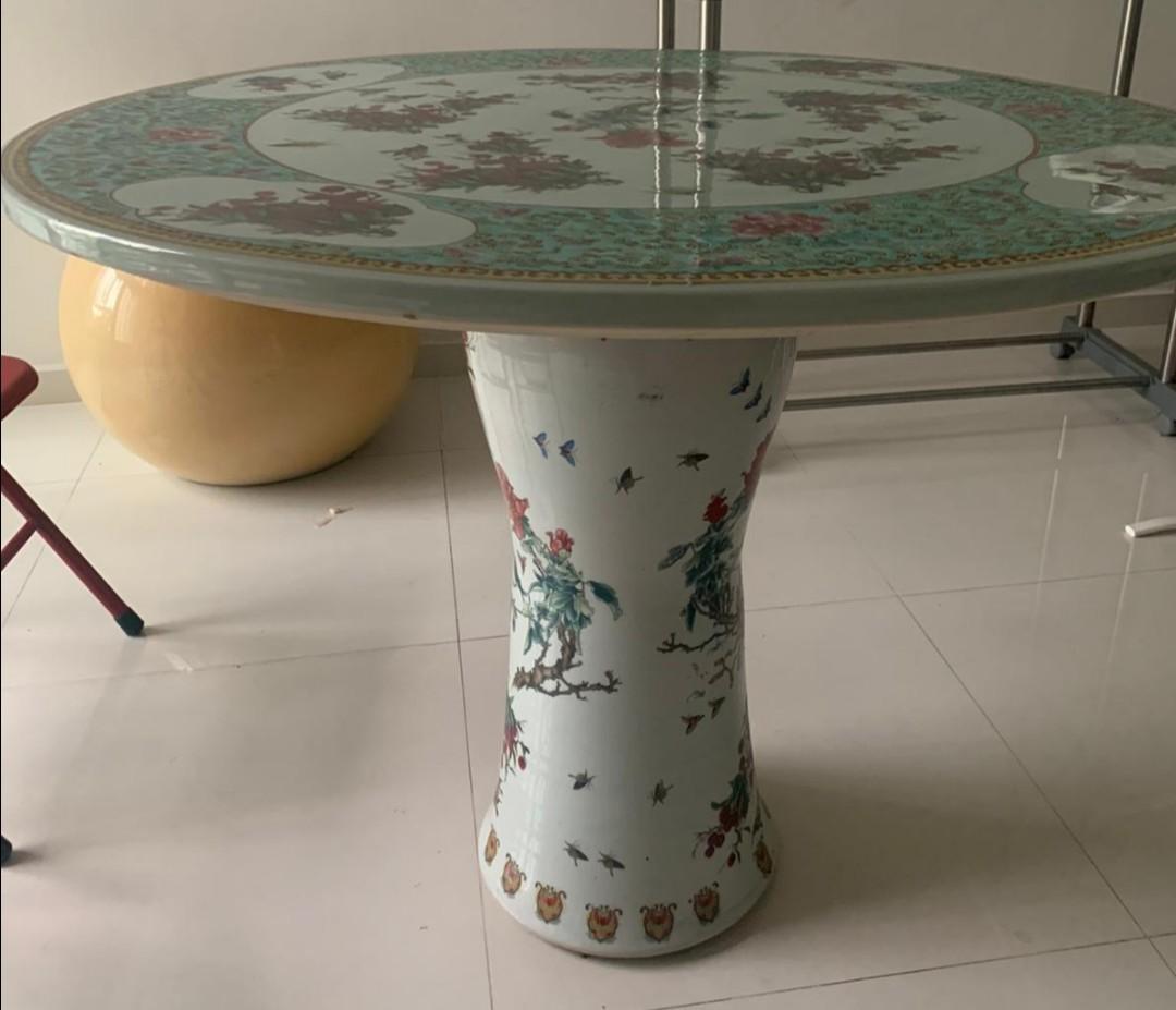 China table and sofa, Furniture & Home Living, Furniture, Chairs on ...