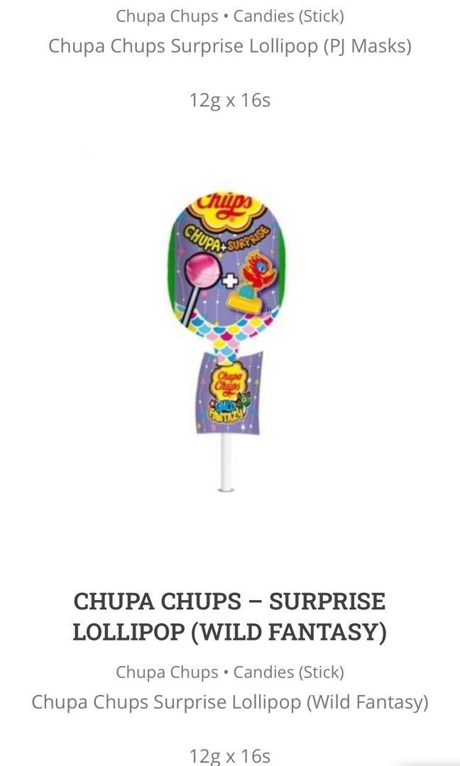 Chupa Chups Surprise Lollipop Toy (Wild Fantasy), Hobbies & Toys, Toys ...