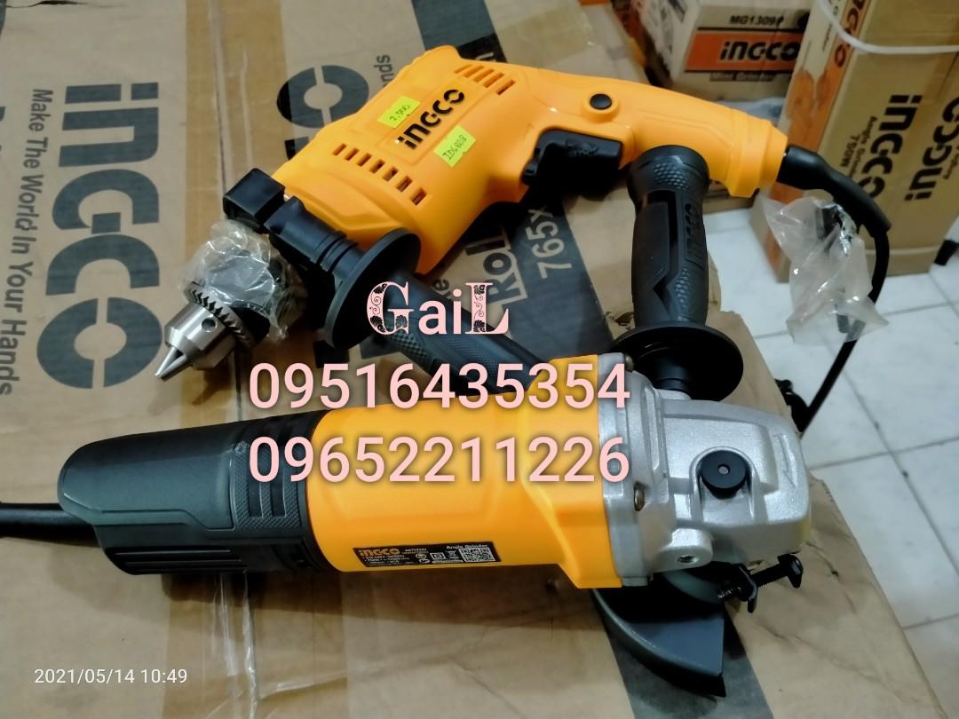 COMBO PROMO! INGCO GRINDER + IMPACT DRILL, Commercial & Industrial ...