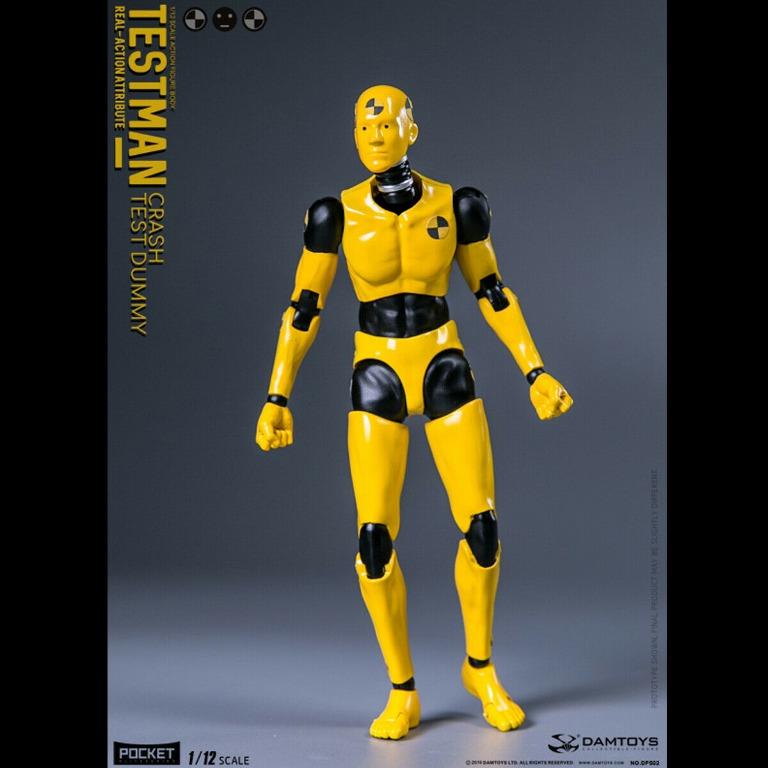 DAMTOYS DPS02 Testman Crash Test Dummy Figure [1:12 Scale], Hobbies ...