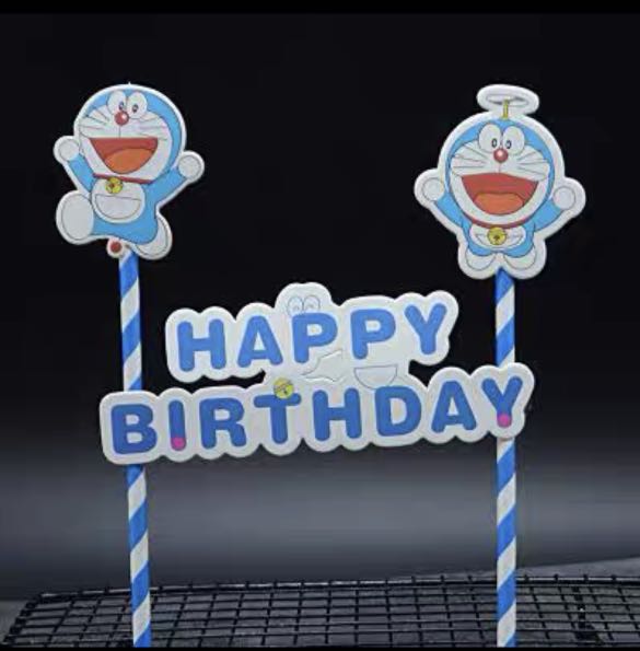Doraemon Birthday Cake Topper, Hobbies & Toys, Stationery & Craft ...