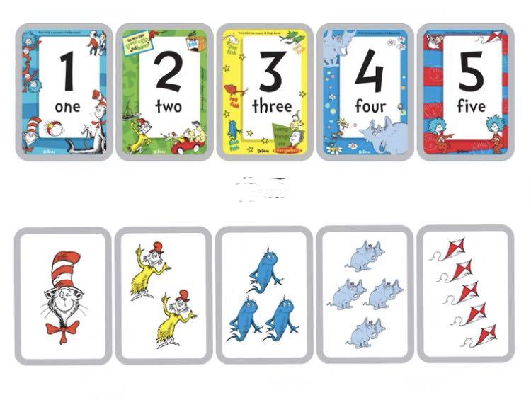 Dr Seuss numbers flash cards 1-20, Hobbies & Toys, Books & Magazines ...