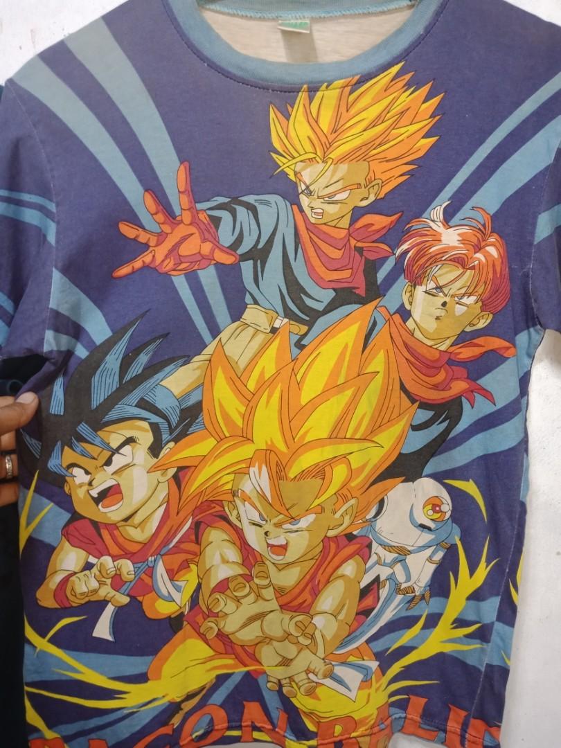 DRAGONBALL Z aop VINTAGE BOOTLEG SHIRT, Men's Fashion, Tops & Sets ...