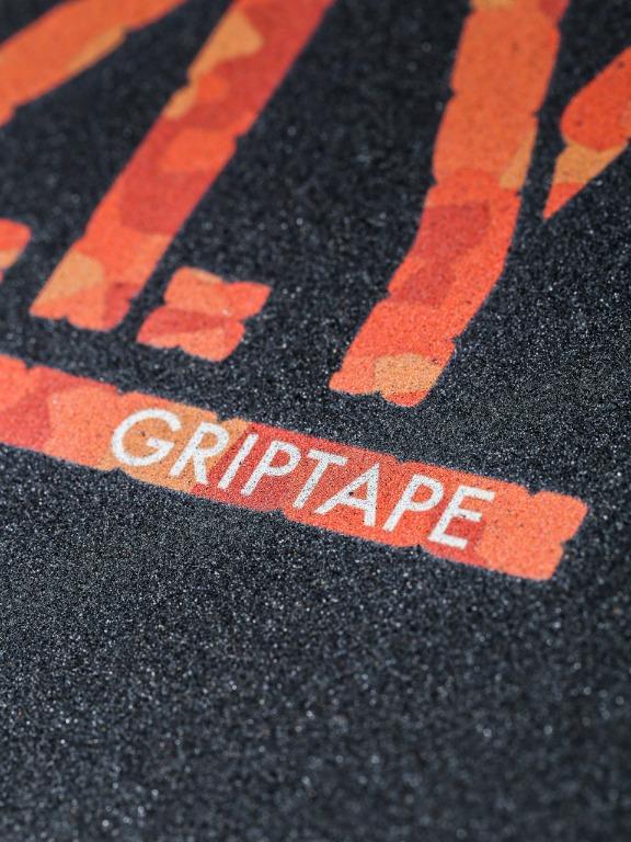 Grizzly Grip Tape Grizzly Stamp Print Red Grip Tape Skateboard Tape ...