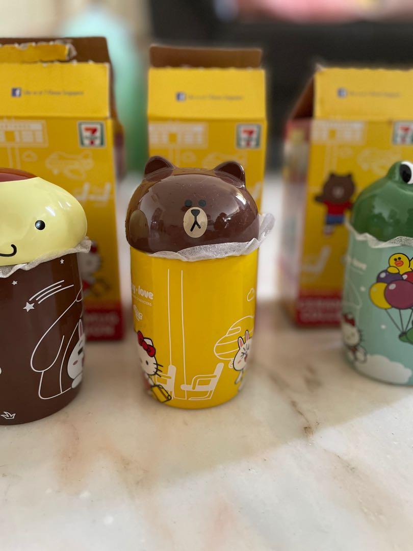 LINE FRIENDS X SANRIO MUG 7-11 limited edition, Furniture & Home Living ...