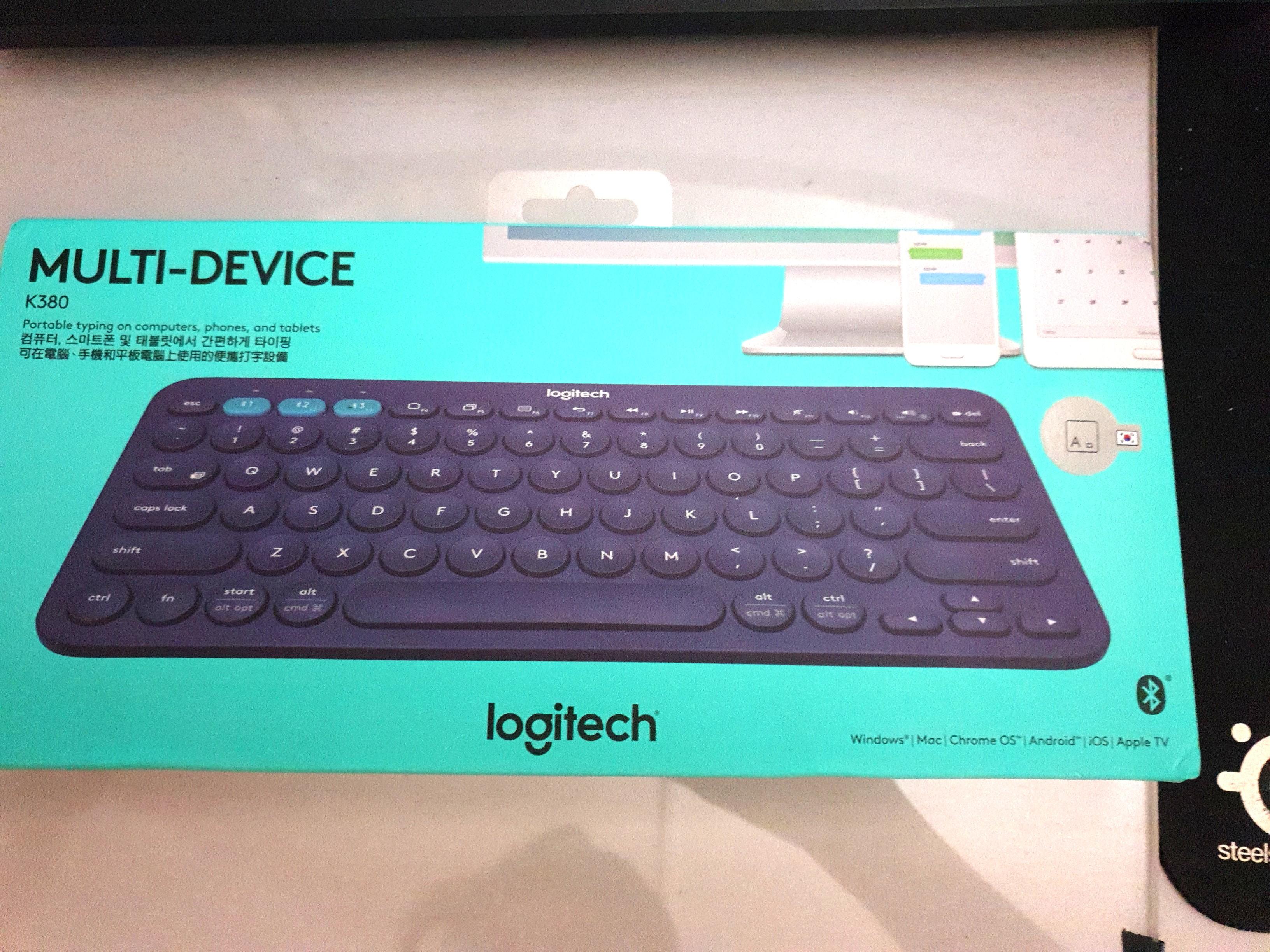 Logitech K380 Eng/Korean Multi-Device Bluetooth Keyboard, Computers ...