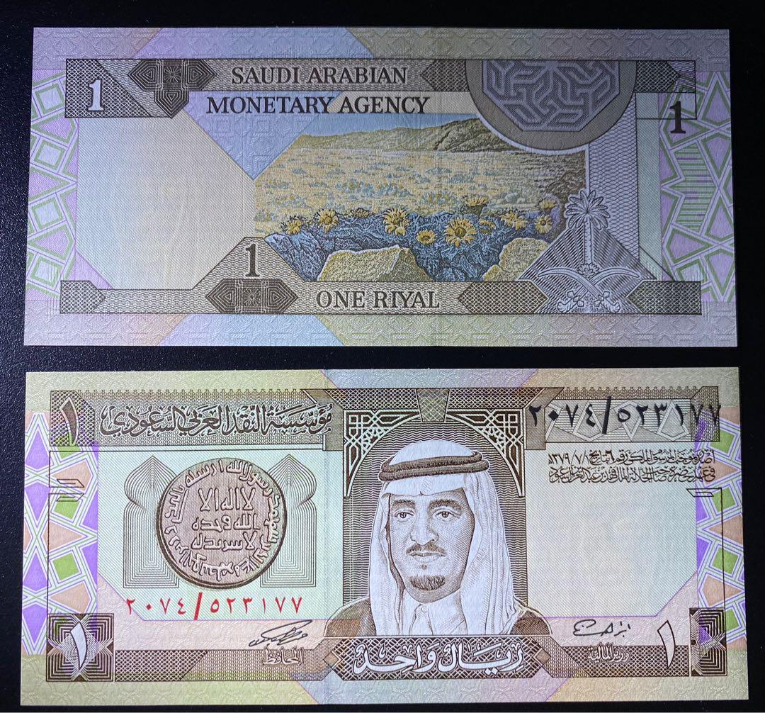 MONETARY AGENCY SAUDI ARABIAN ONE RIYAL (Fahd Ibn Abdul-Aziz)～ Idyllic ...