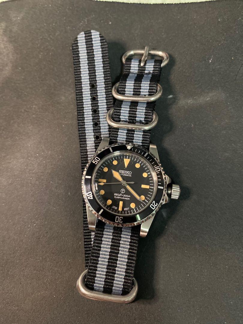 Last Piece! New Custom mod Seiko Milsub Vintage sub Submariner, Luxury ...