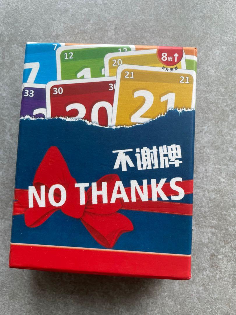 No thanks Board game card, Hobbies & Toys, Toys & Games on Carousell