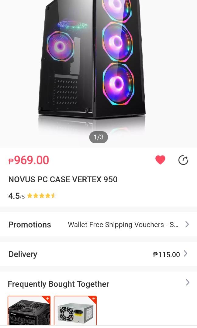 NOVUS pc case, Computers & Tech, Desktops on Carousell