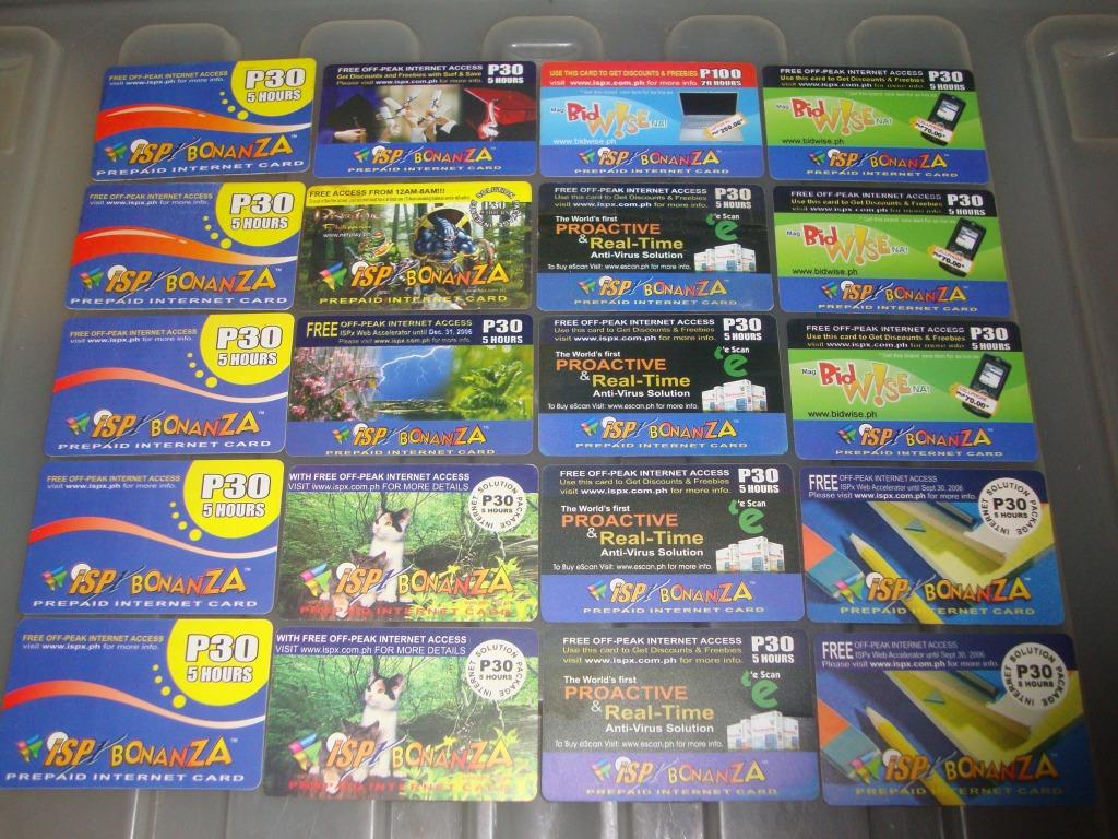 ISP bonanza prepaid internet cards, Hobbies & Toys, Memorabilia ...