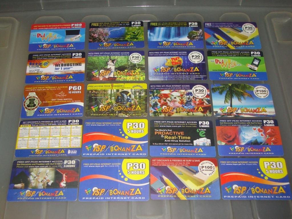 ISP bonanza prepaid internet cards, Hobbies & Toys, Memorabilia ...