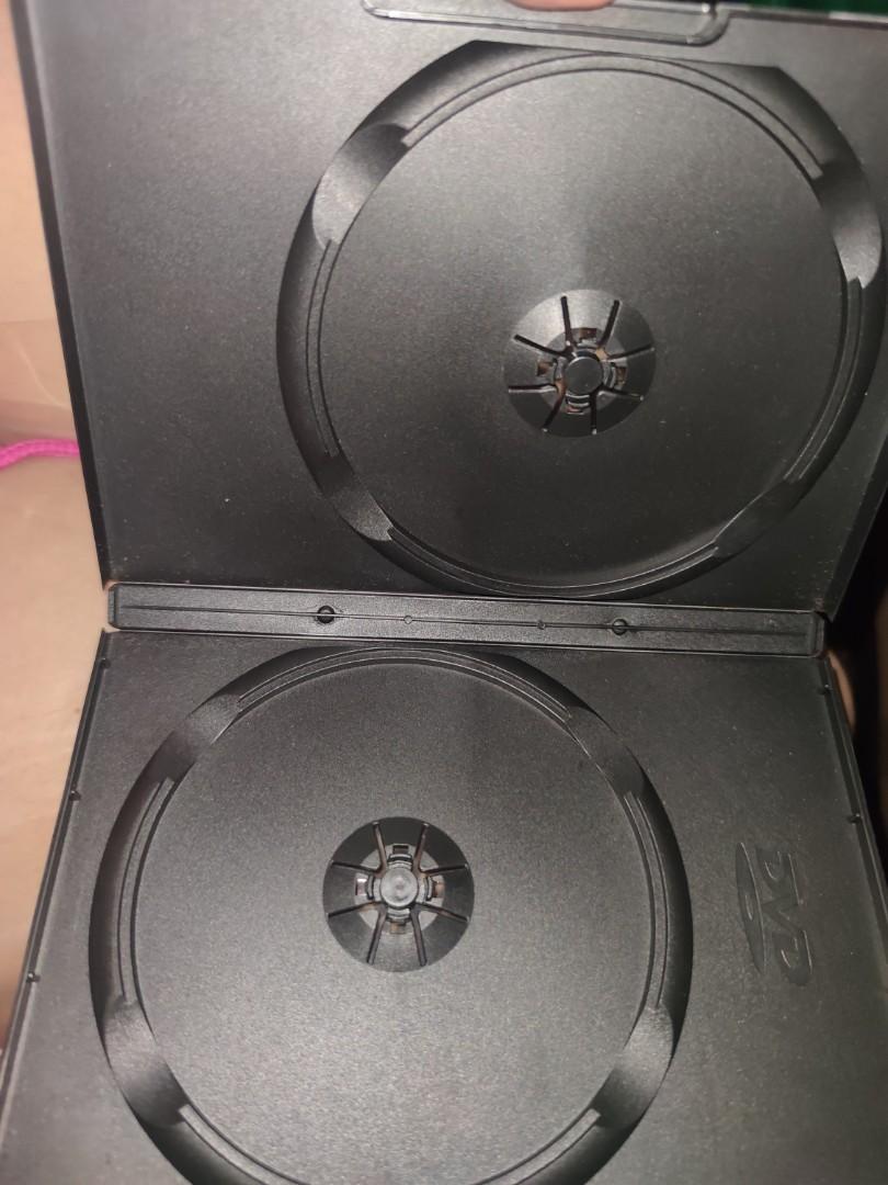 [ON STOCK] DVD CASE/CD CASE (DOUBLE) with PLASTIC inserter ⬛ Limited ...