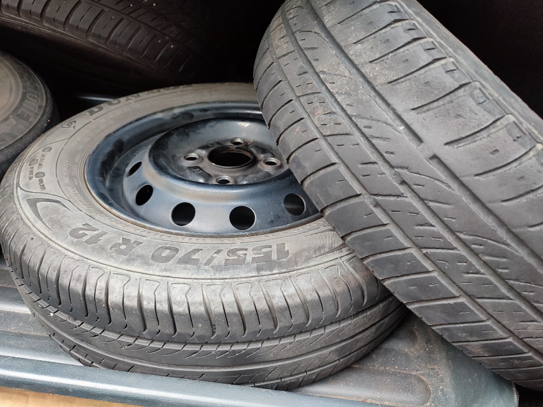 Perodua Viva standard 12inch rims (tayar kompang), Auto Accessories on ...