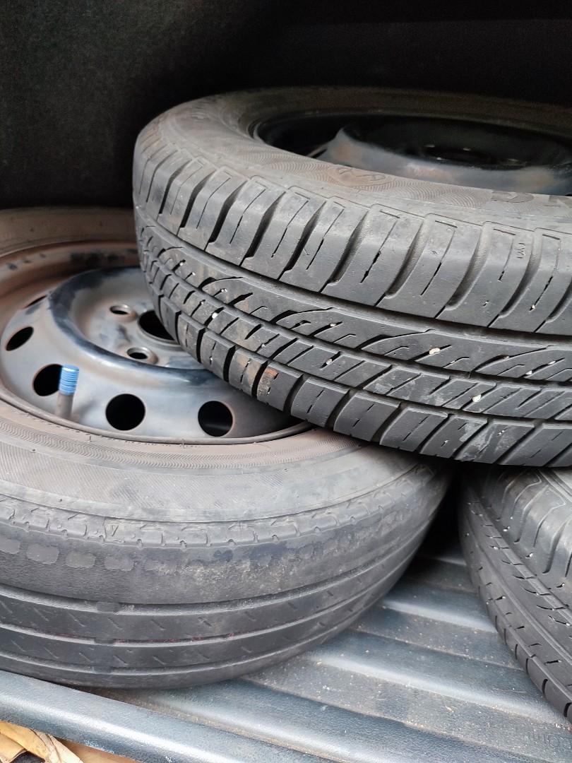 Perodua Viva standard 12inch rims (tayar kompang), Auto Accessories on ...