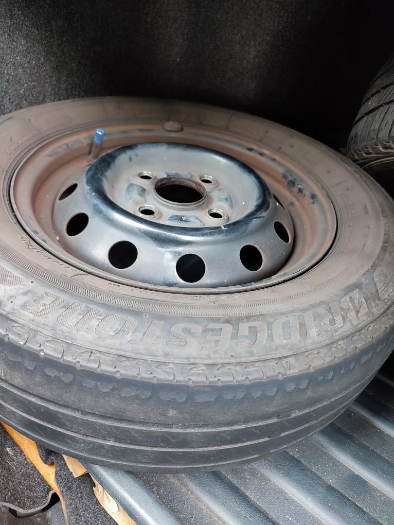 Perodua Viva standard 12inch rims (tayar kompang), Auto Accessories on ...