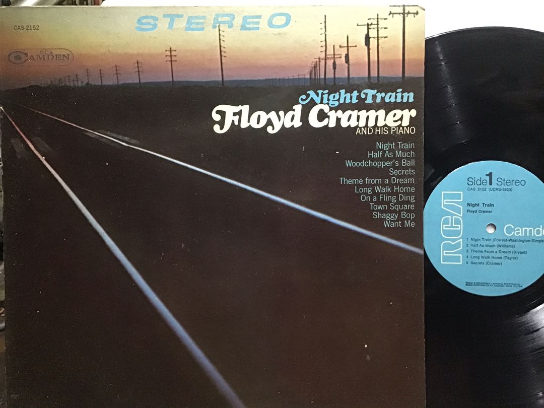 LP Floyd Cramer -Night Train OOP USA VINYL RECORD Anubis Piring Hitam ...