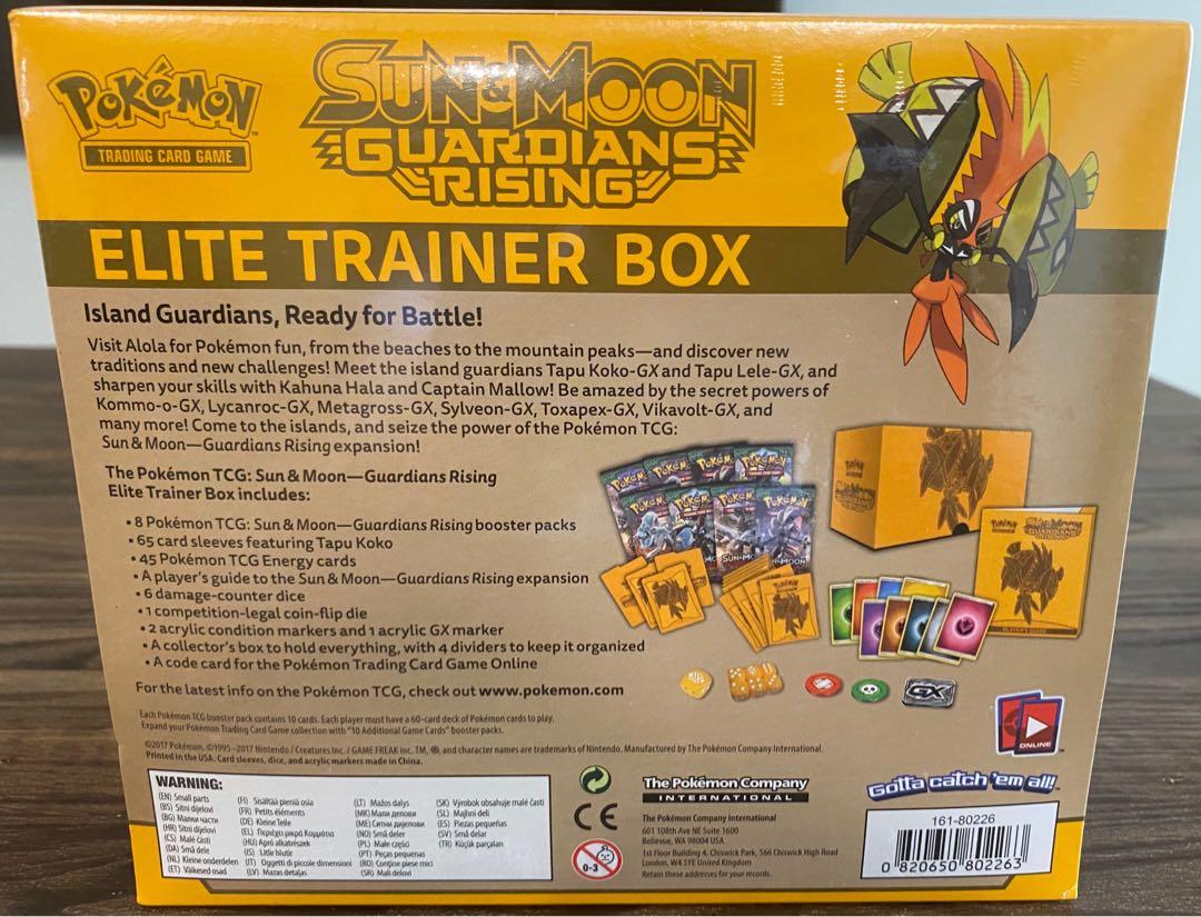 Pokemon TCG Guardians Rising Elite Trainer Box (ETB) factory sealed ...