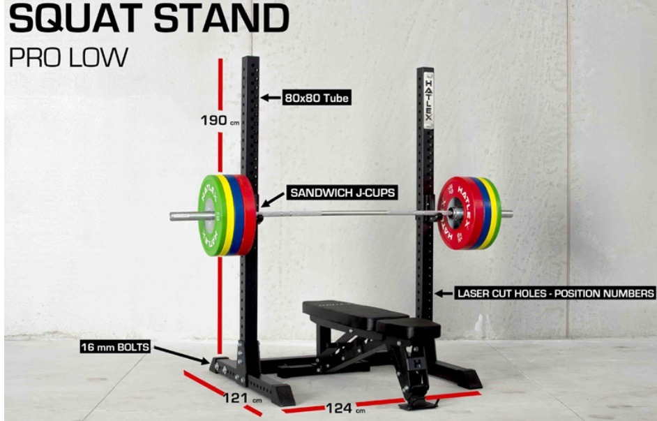 Powerlifting Half Rack Power Rack Spotter Arms Squat Stand Squat Rack ...