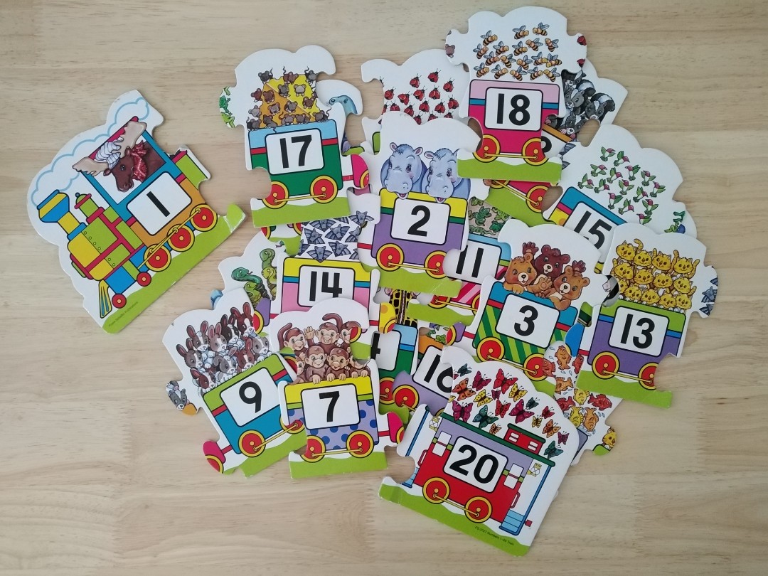 Preloved Big Number Train Puzzle for Baby Kids, Hobbies & Toys, Toys ...
