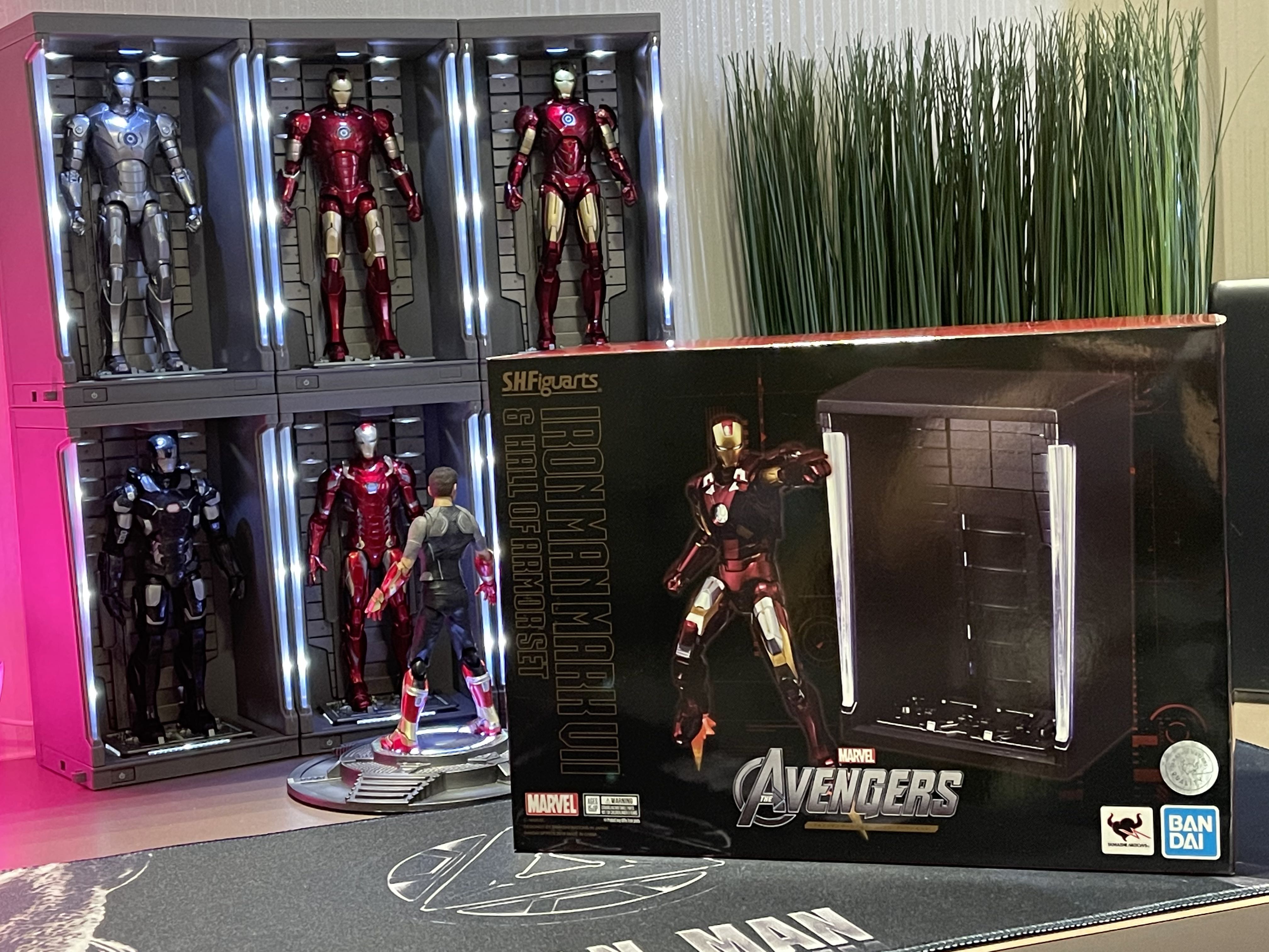S.H.Figuarts SHF Iron Man MK7 with Hall of Armor Sets, Hobbies & Toys ...