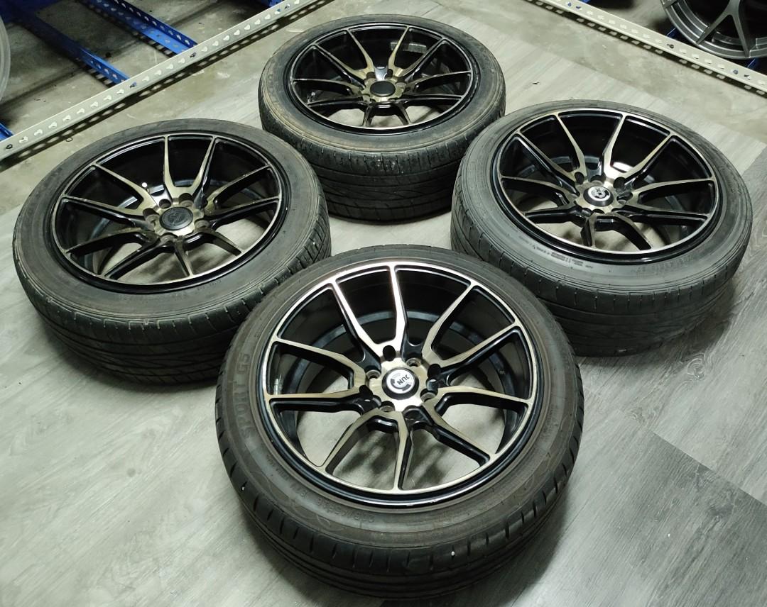 Sport Rim 16 inch sekali tayar 205/45/16 Wira Satria Myvi Alza Gen2 ...
