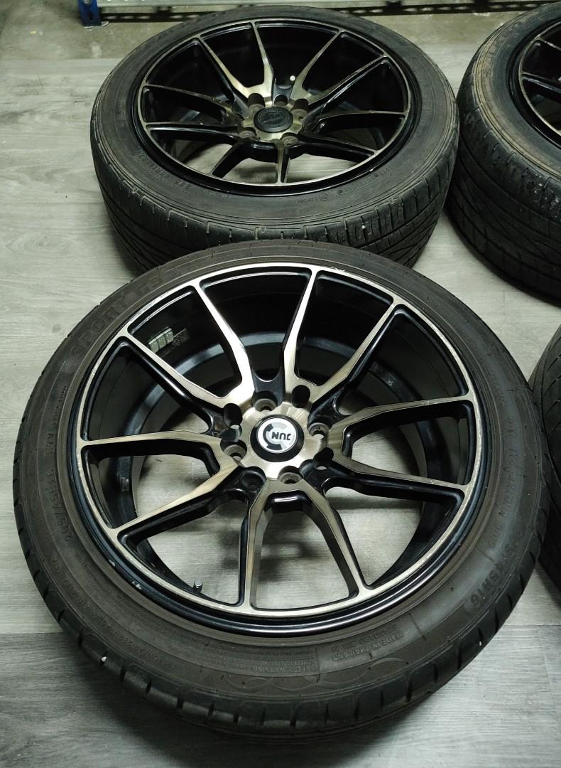 Sport Rim 16 inch sekali tayar 205/45/16 Wira Satria Myvi Alza Gen2 ...