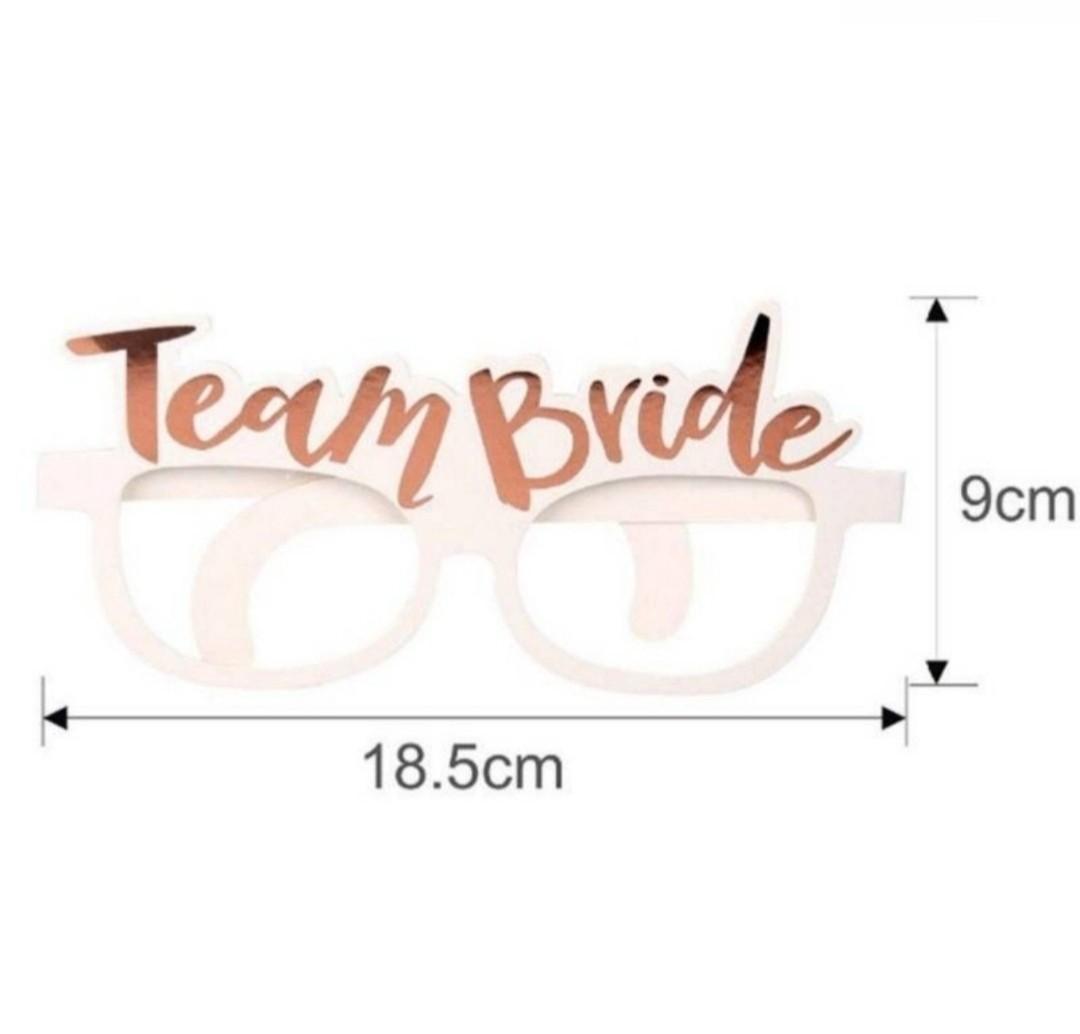 Team bride glasses, Hobbies & Toys, Stationery & Craft, Occasions ...