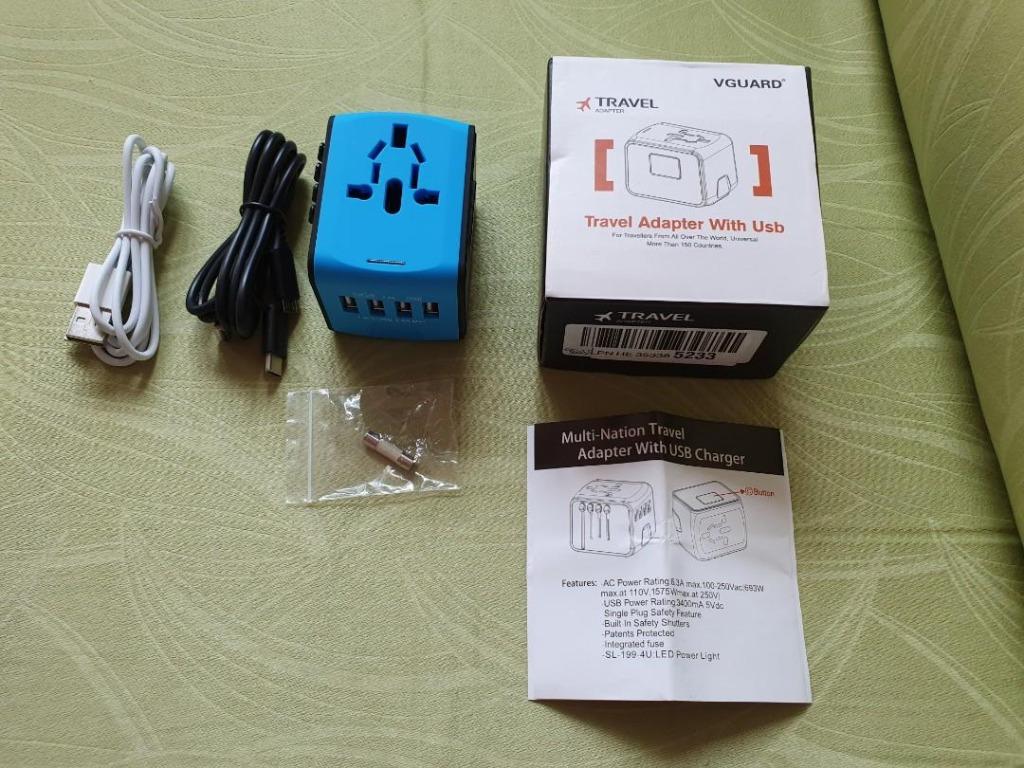 Travel Adapter Outlet Charger International Travel Power Adapter 3.4A ...