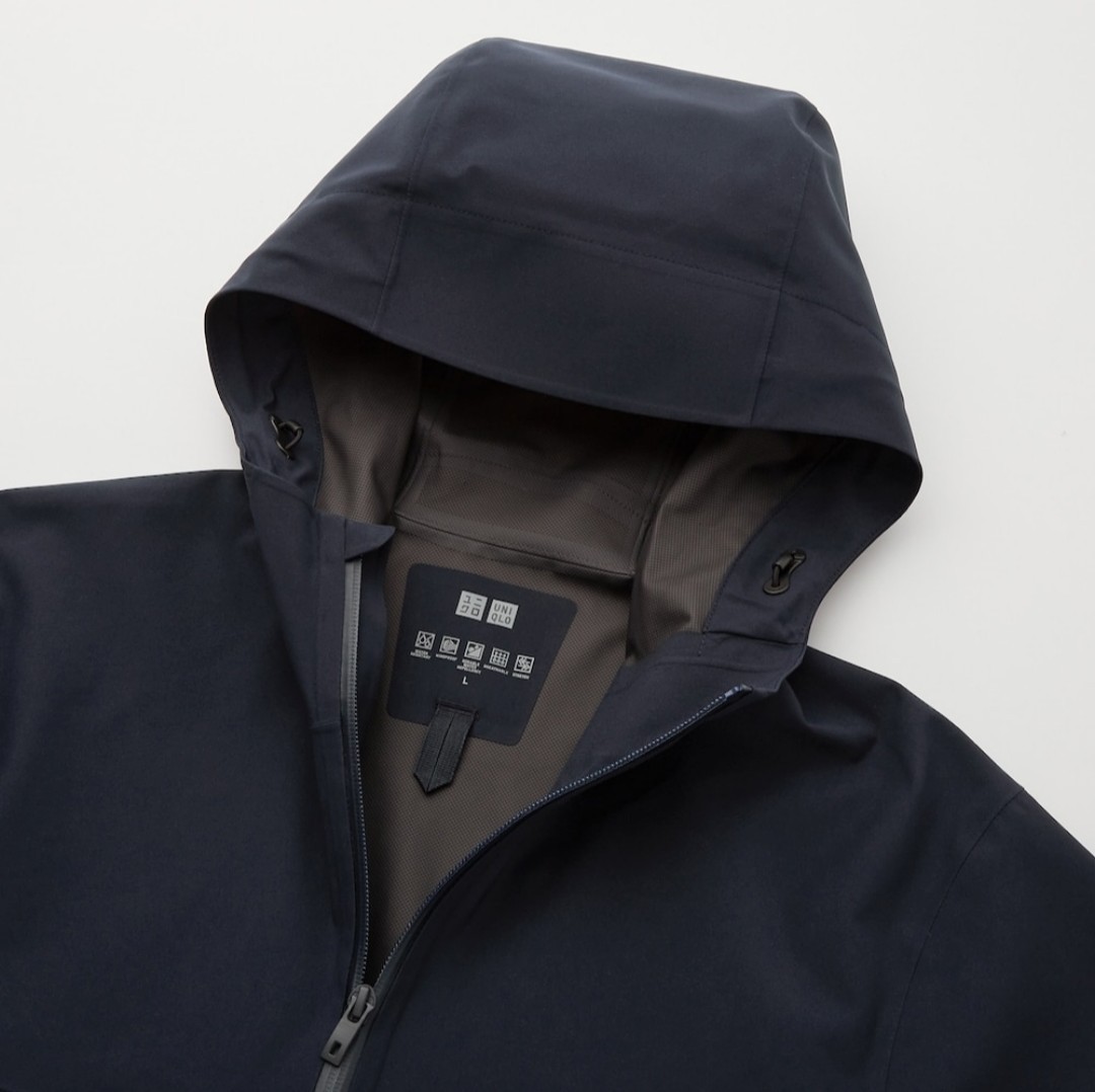 UNIQLO MEN BLOCKTECH PARKA (Black, L), Men's Fashion, Coats, Jackets ...