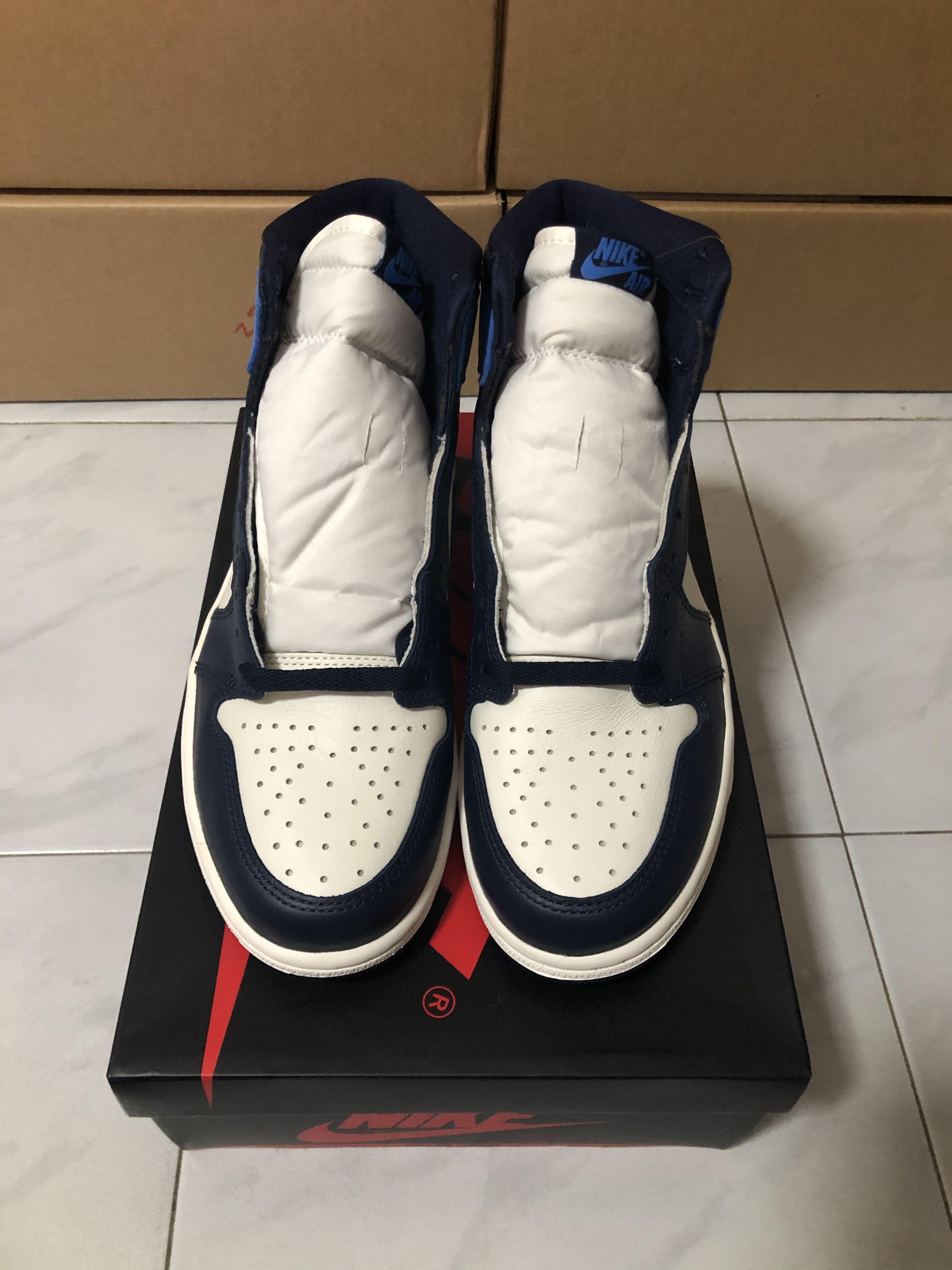 [US9] Air Jordan 1 Obsidian UNC, Men's Fashion, Footwear, Sneakers on ...