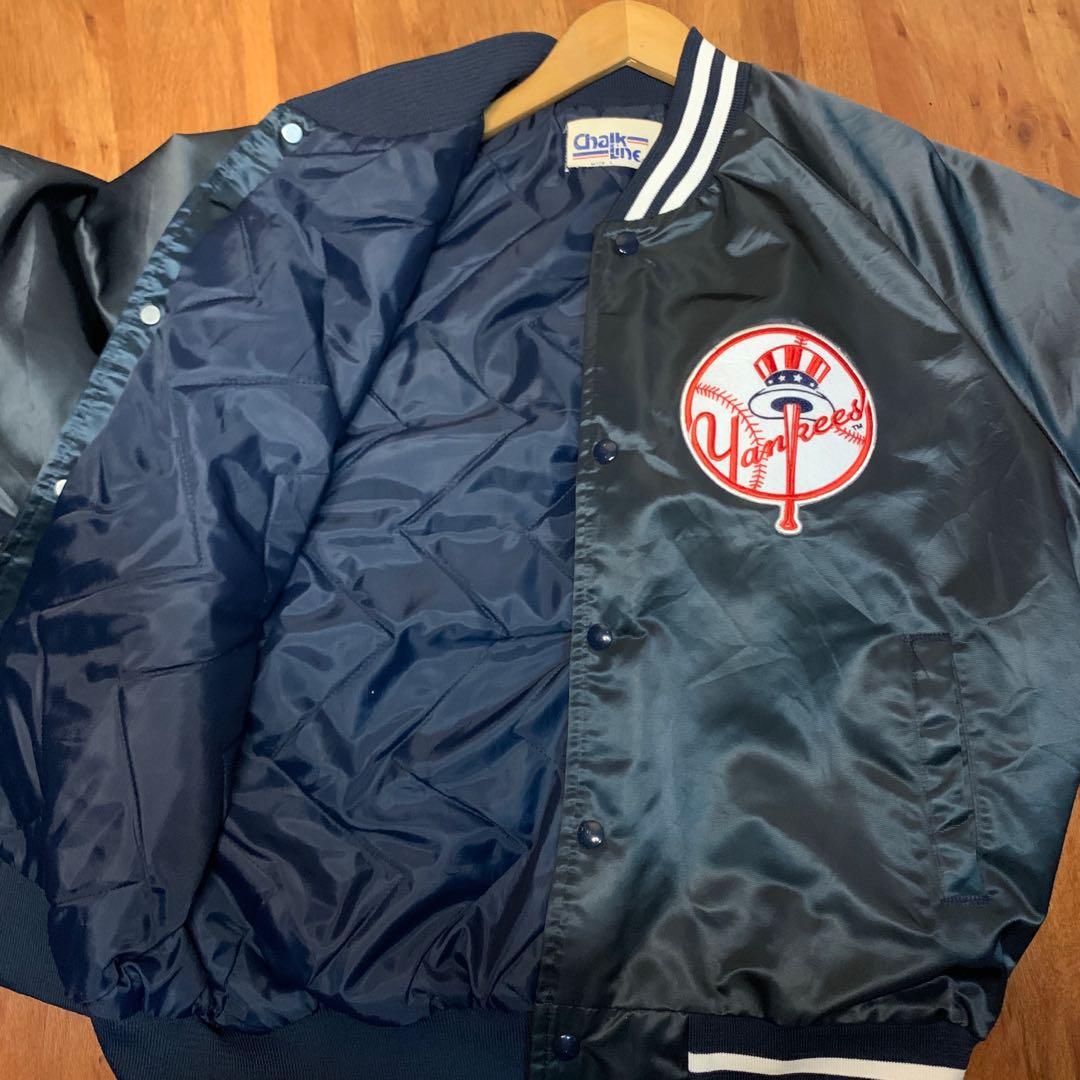 Vintage 80s Newyork Yankees arch logo by Chalkline, Men's Fashion ...