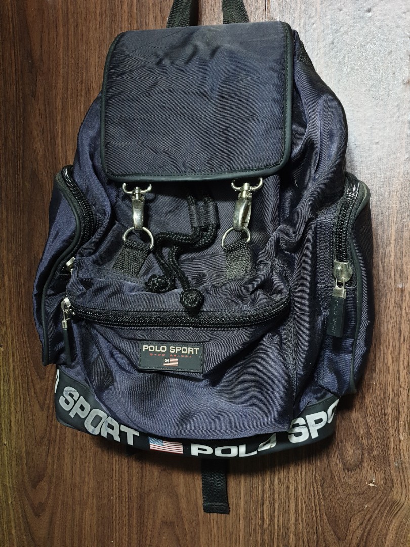 Vintage Polo Sport Backpack NavyBlue, Men's Fashion, Bags, Backpacks on ...