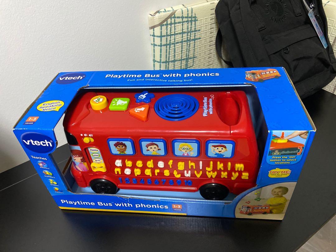 Vtech Playtime Bus with Phonics, Hobbies & Toys, Toys & Games on Carousell
