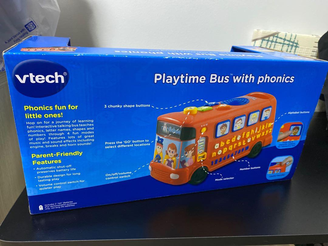 Vtech Playtime Bus with Phonics, Hobbies & Toys, Toys & Games on Carousell