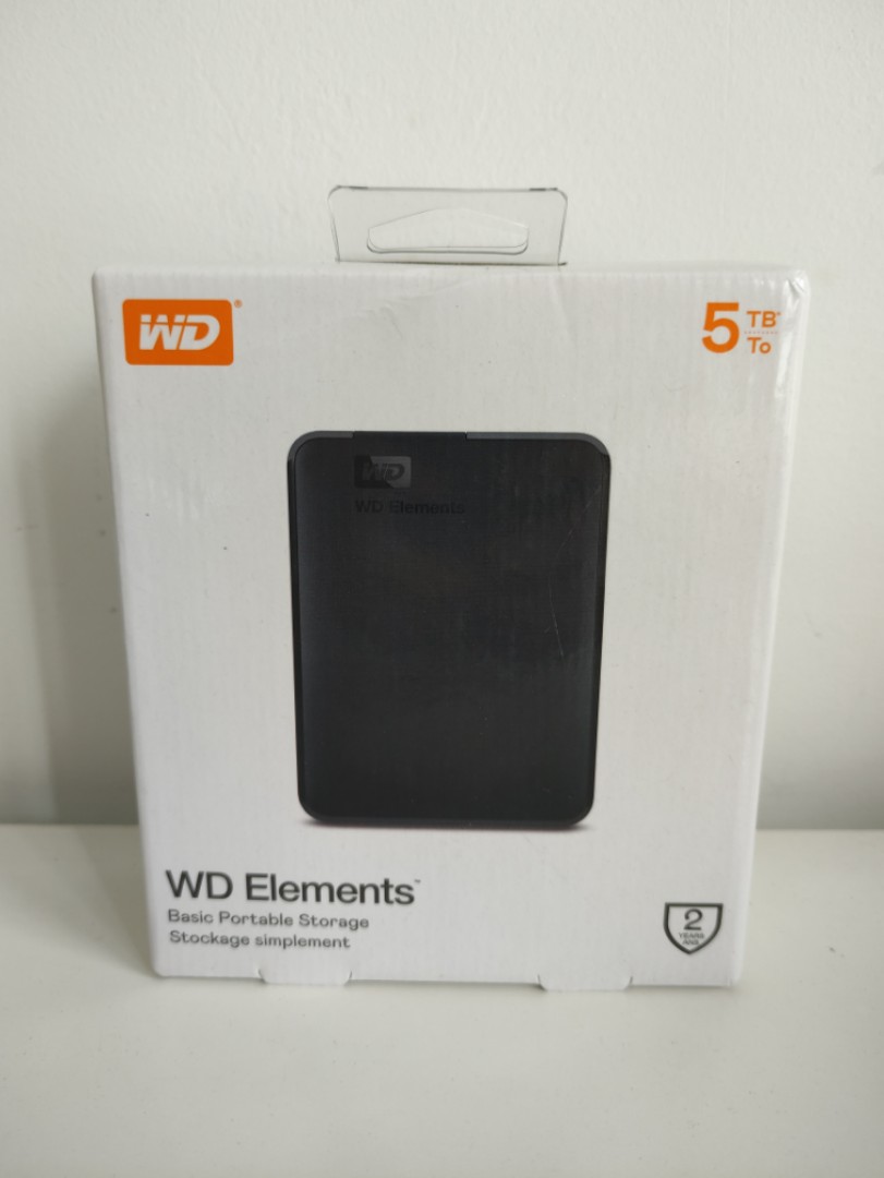 WD Elements 5TB Portable External Hard Disk Drive, Computers & Tech ...