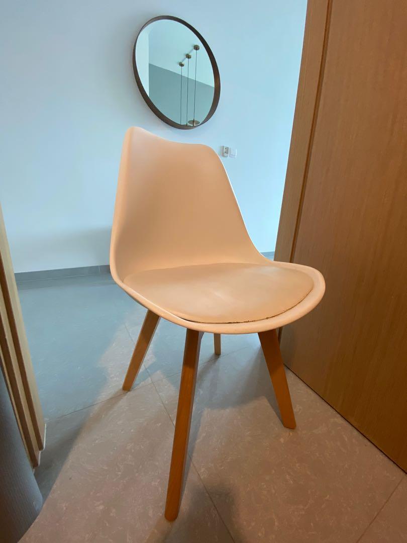 White Study Chair, Furniture & Home Living, Furniture, Chairs on Carousell