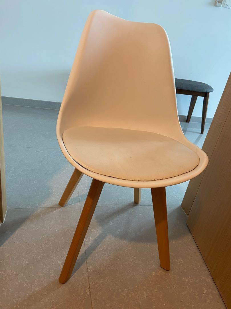 White Study Chair, Furniture & Home Living, Furniture, Chairs on Carousell