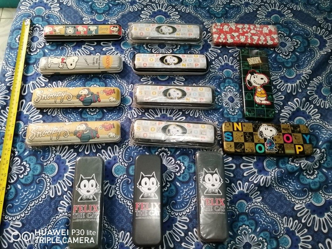 1958 and 1985 Peanuts Snoopy and Felix The Cat Tin Can, Hobbies & Toys ...