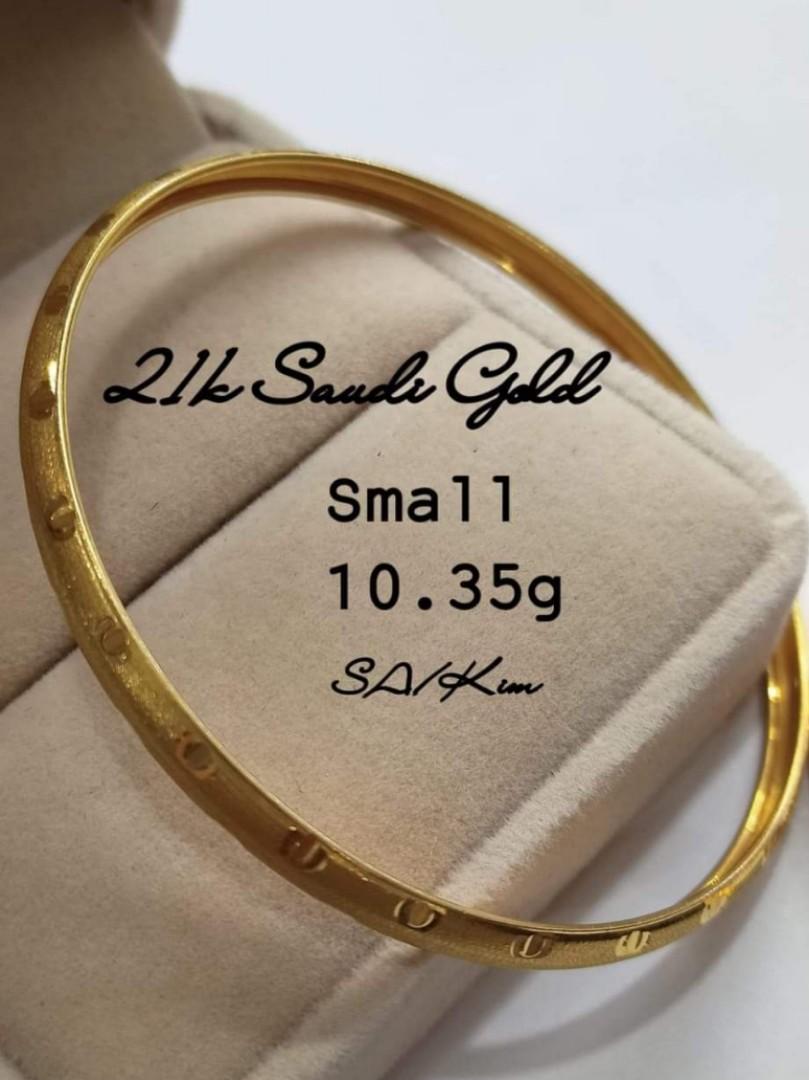 21K Saudi Gold Bangles, Women's Fashion, Jewelry & Organizers ...