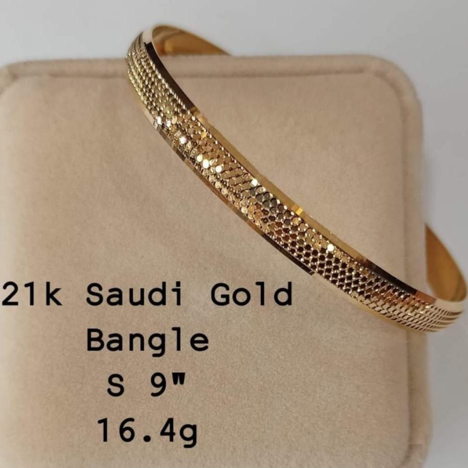21K Saudi Gold Bangles, Women's Fashion, Jewelry & Organizers ...