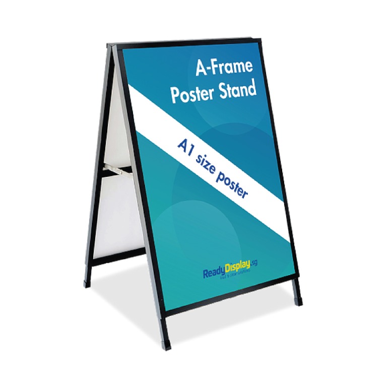 A-Frame Poster Stand, Furniture & Home Living, Home Decor, Frames ...