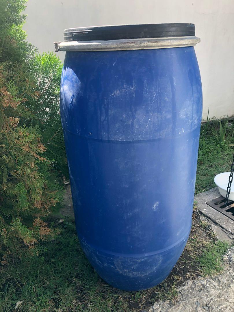 Blue drum 170L used, Commercial & Industrial, Industrial Equipment on ...