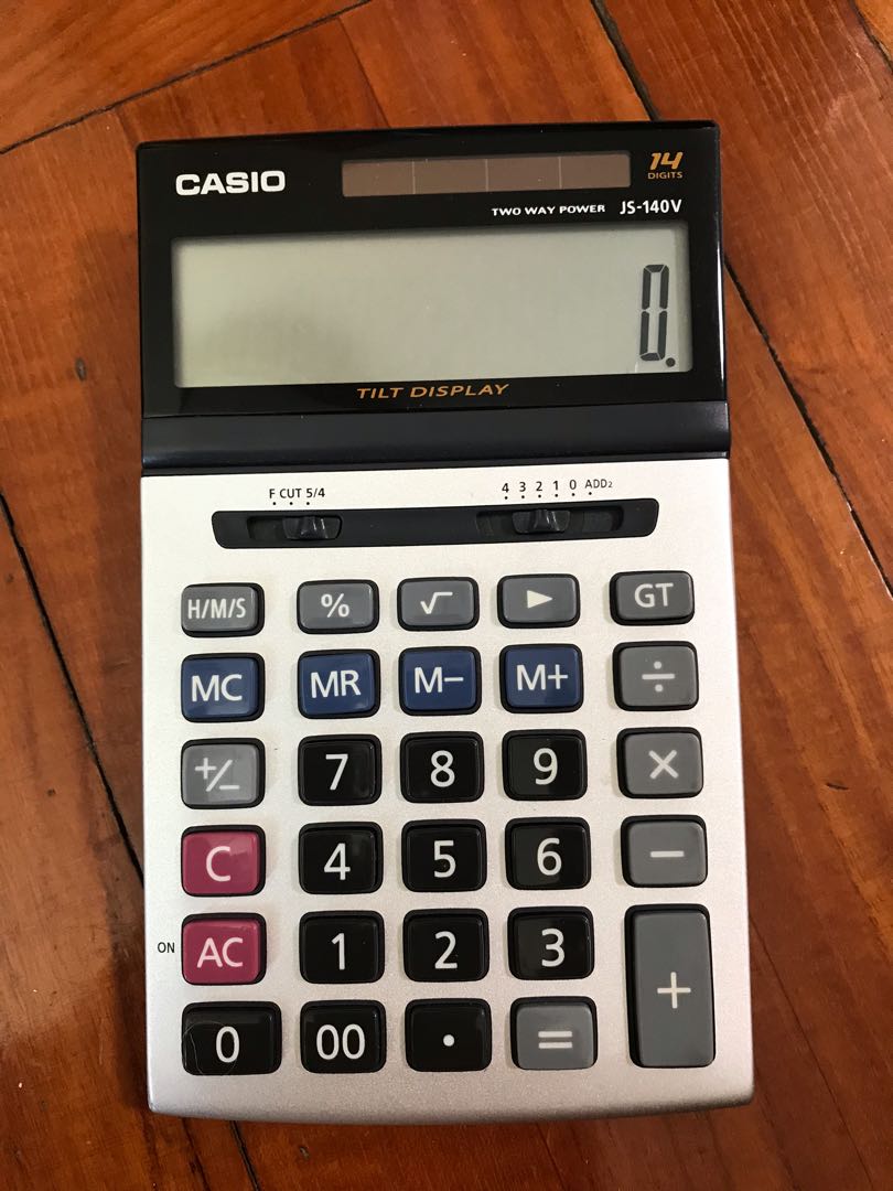 Casio calculator JS-140V, 書本 & 文具, 文具 - Carousell