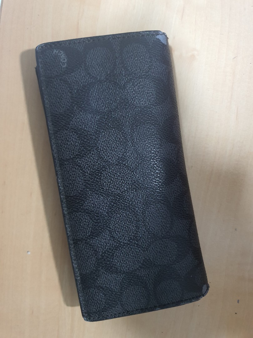 COACH Bi-Fold Flip Long wallet, Men's Fashion, Watches & Accessories ...