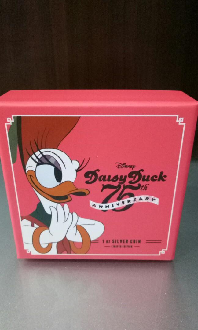 Disney 1/4 Oz Gold Coin - Daisy Duck 75th Anniversary And silver 1 oz ...