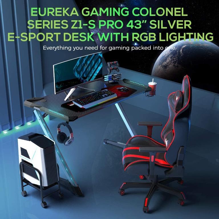 Eureka Gaming Desk Table Z1-S Pro, Furniture & Home Living, Office ...