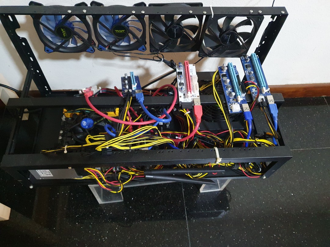 Full mining rig without gpus, Computers & Tech, Parts & Accessories ...