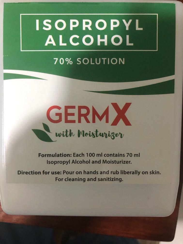 Germ X alcohol, Beauty & Personal Care, Sanitizers & Disinfectants on ...