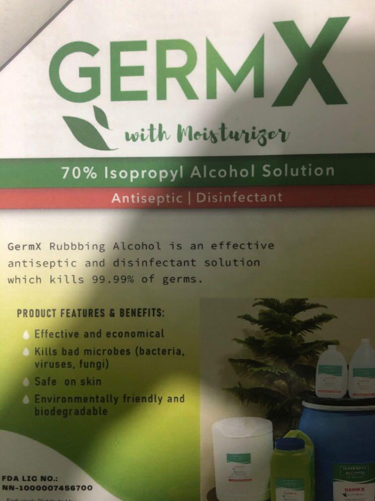 Germ X alcohol, Beauty & Personal Care, Sanitizers & Disinfectants on ...